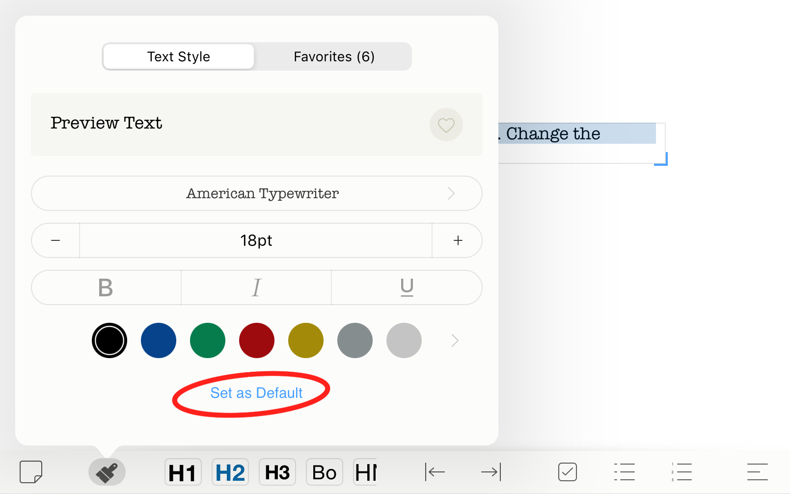How To Change The Default Text Font In Noteshelf IOS Noteshelf Support